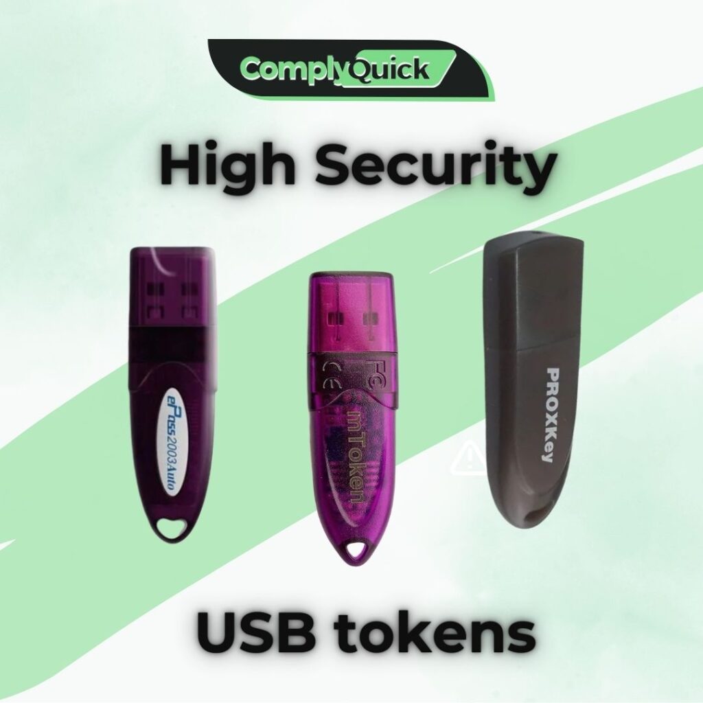 Secure USB token for all types of DSC - ComplyQuick DSC