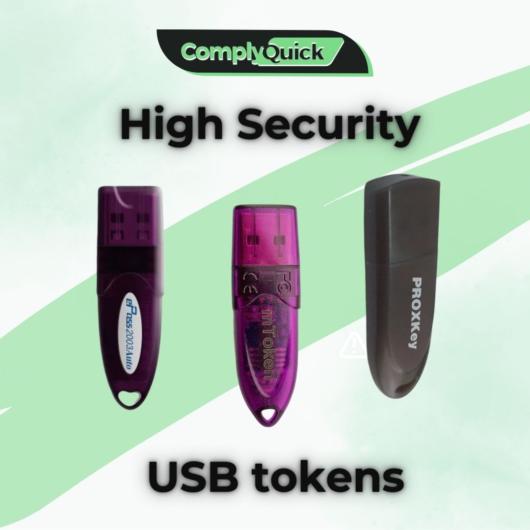 Secure USB token for all types of DSC - ComplyQuick DSC